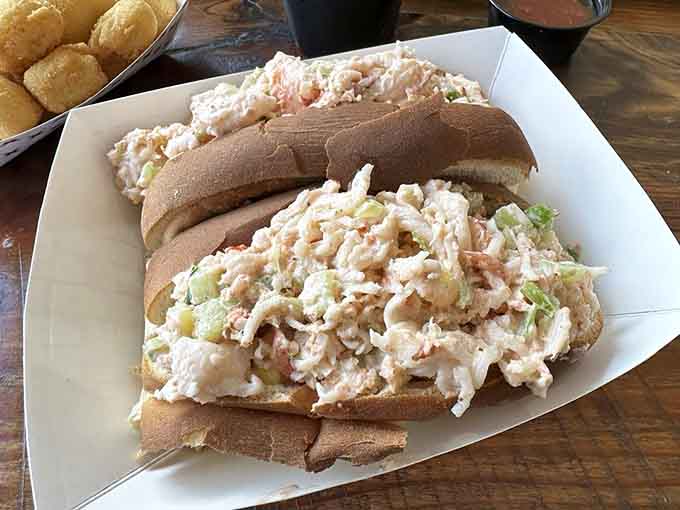Lobster rolls this generous make you wonder if they know what the word "portion control" even means.