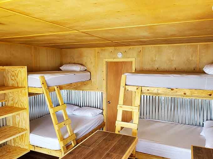 Bunk beds that would make summer camp jealous, minus the mosquito netting and questionable cafeteria food.