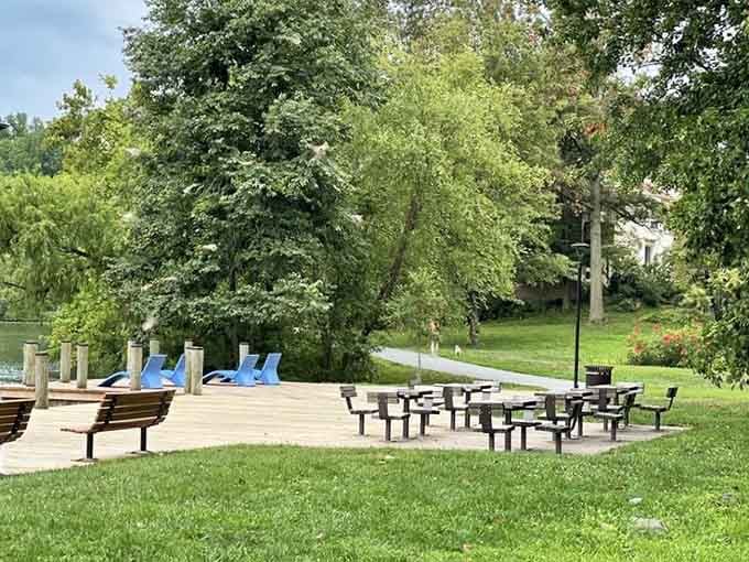 Perfect picnic spots await where you can rest, refuel, and watch the world float peacefully by.