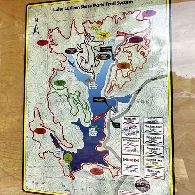 Over 23 miles of trails color-coded for your adventure level, from casual stroll to legitimate workout territory.