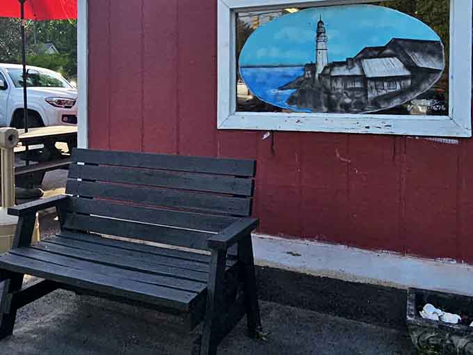 Outdoor seating for those who want to contemplate their Monster Biscuit while enjoying South Carolina's fresh air.