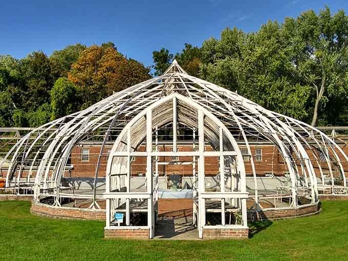 This greenhouse once housed exotic plants from around the world, proving that even Victorian horticulture was extra.