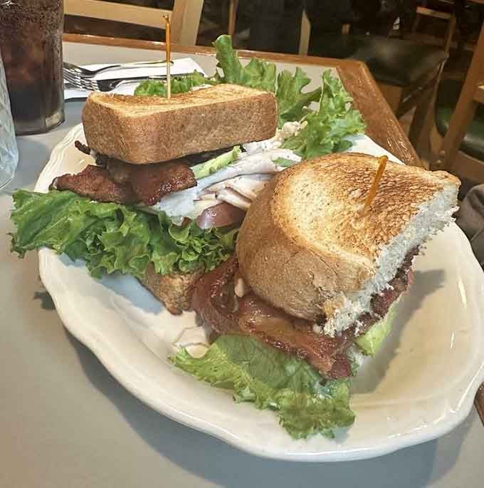 This turkey sandwich has more layers than a soap opera plot and significantly better character development throughout.