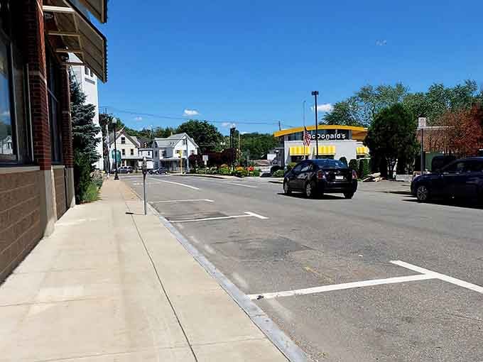 Wide sidewalks and manageable traffic make downtown Maynard perfect for the revolutionary act of walking places without fear.