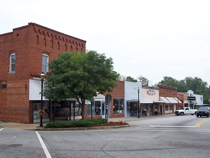 Downtown McCormick's tree-lined streets invite leisurely strolls where the biggest decision is which charming storefront to explore first today.