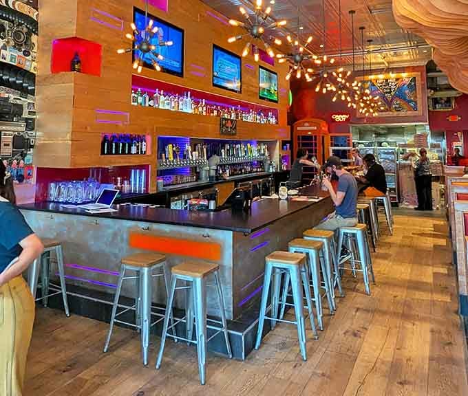 A bar that looks this good makes choosing between craft beers feel like the best kind of problem.