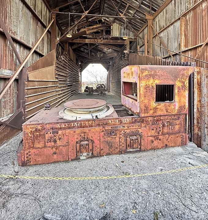 Underground locomotive that hauled ore through dark tunnels, the workhorse that never complained about the commute.