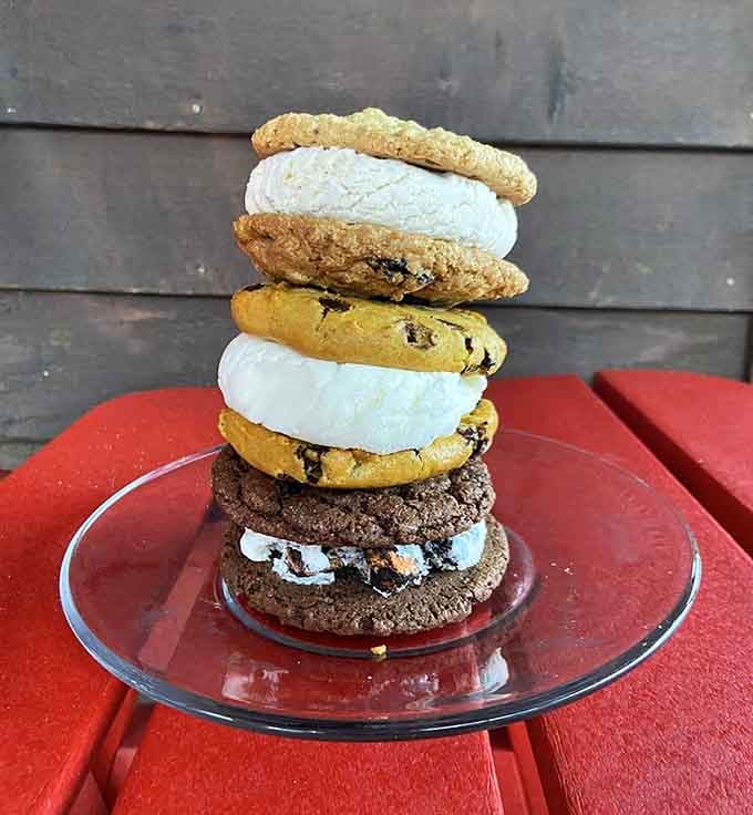 These ice cream sandwiches stack up like edible Jenga, and losing this game means eating more dessert.