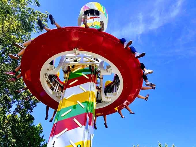 The Dizzy Drop lives up to its name, testing your lunch's commitment to staying put.