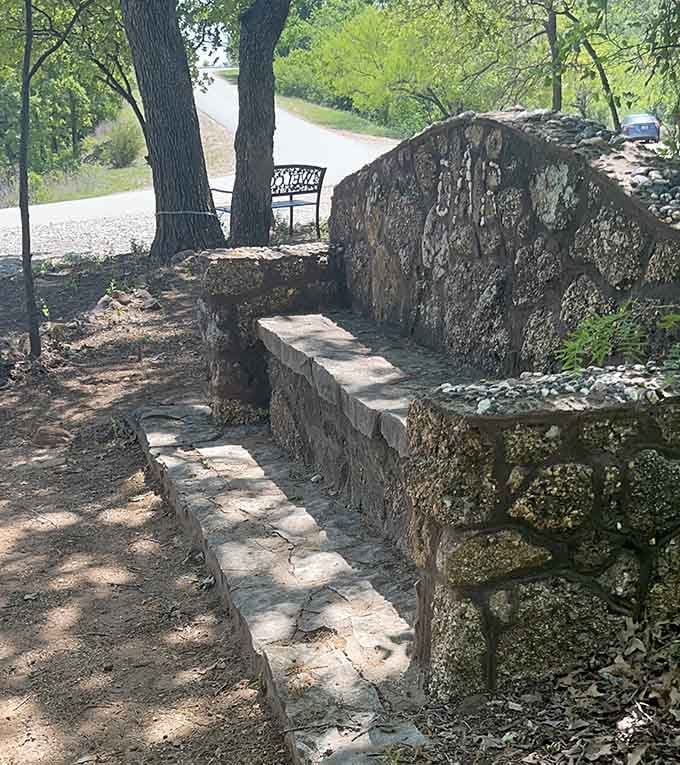 Stone steps and walls that have outlasted the zoo itself&mdash;they really knew how to build things back then.