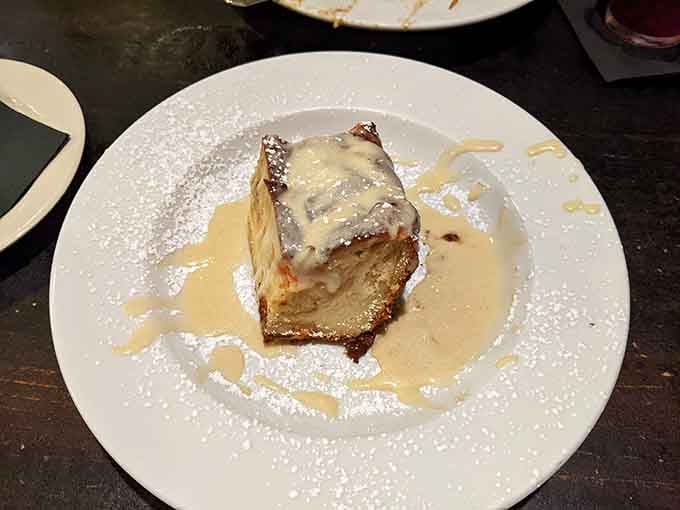 Bread pudding swimming in Bailey's cr&egrave;me anglaise: Ireland's greatest contribution to dessert since, well, Bailey's itself.