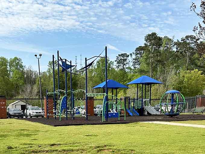 The playground where future athletes are born and current parents get a well-deserved breather on those benches.