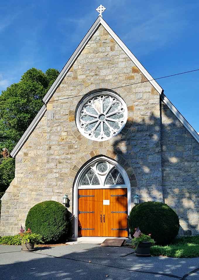 The Church of the Holy Trinity's stone facade and rose window have been Oxford landmarks since congregations arrived by boat.