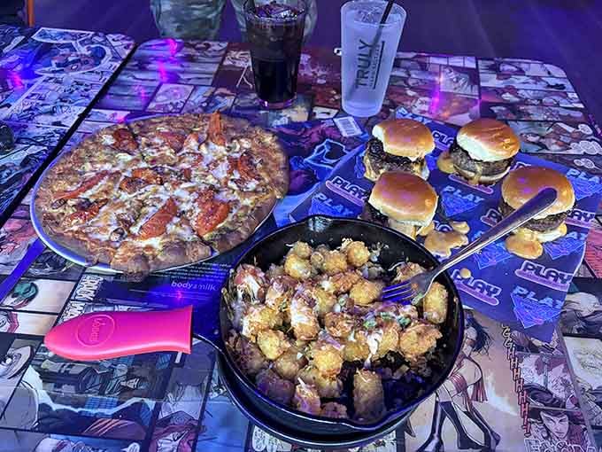 Pizza, sliders, and tater tots prove that some food combinations are timeless for very good reasons worth celebrating tonight.
