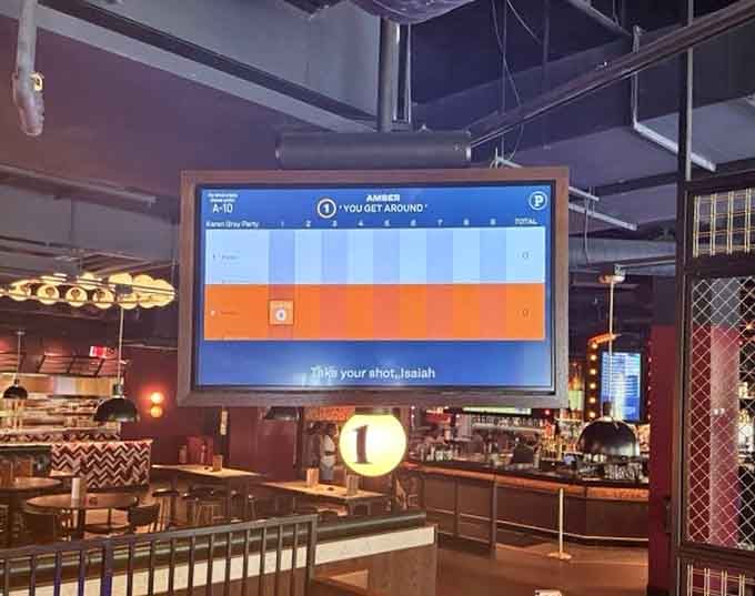 Digital scoreboards mean no more "I'm pretty sure that was a four" arguments ruining your evening out.