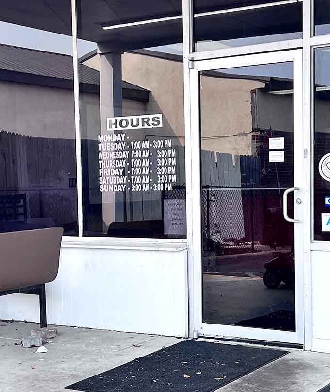 Those hours posted on the door are your roadmap to happiness, six days a week.