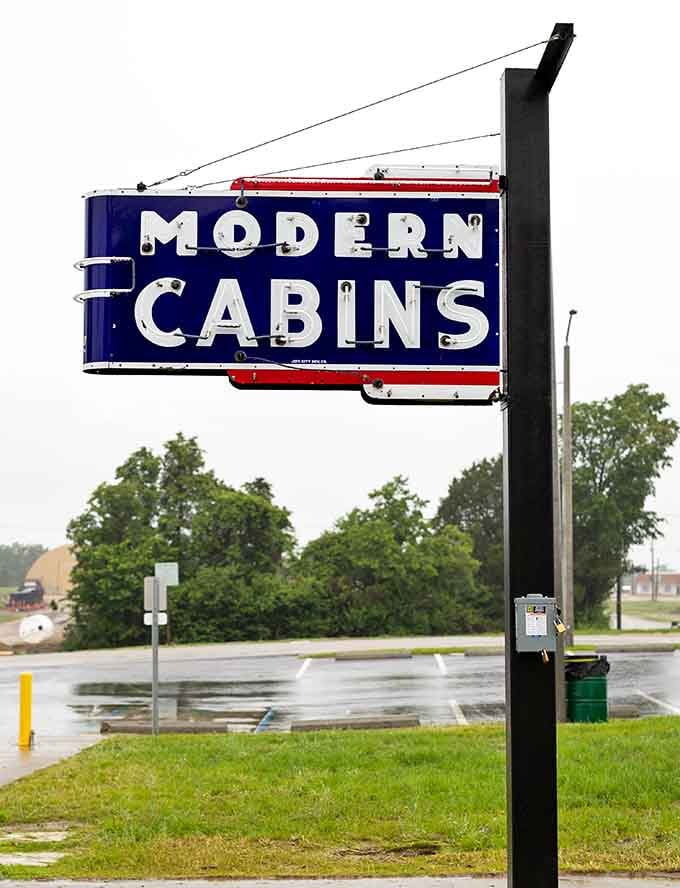 Modern Cabins promised contemporary accommodations when "modern" meant something entirely different than it does today in our world.