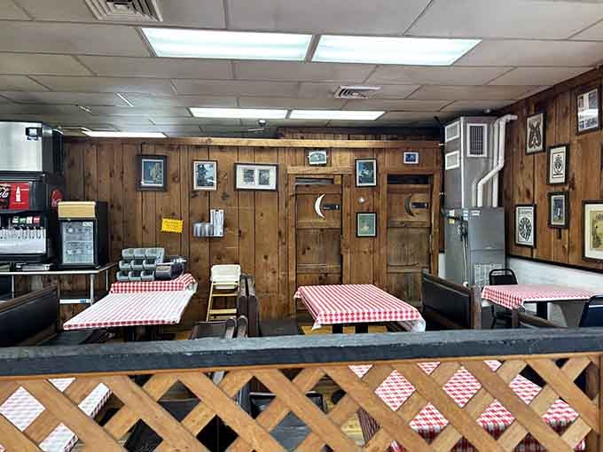 More wood paneling and vintage photos than your uncle's basement, but with significantly better sandwiches.