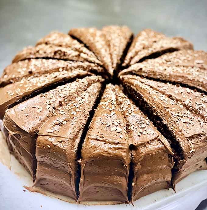 This chocolate cake looks like it could solve most of life's problems, or at least make you forget them.