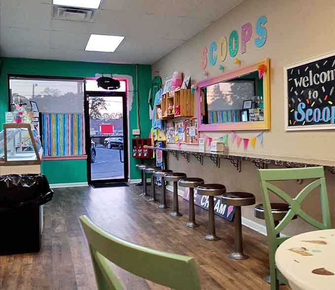 The bright interior invites you to sit, stay awhile, and contemplate ordering seconds before finishing your firsts.