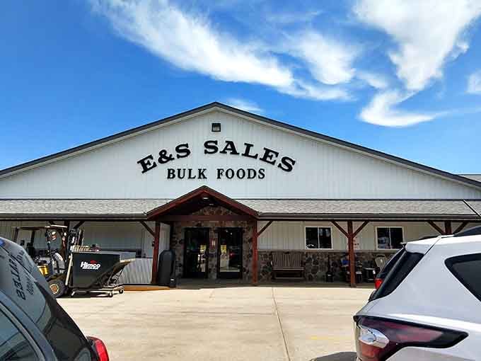 E & S Sales Bulk Foods offers ingredients in quantities that suggest people here still cook from scratch regularly.