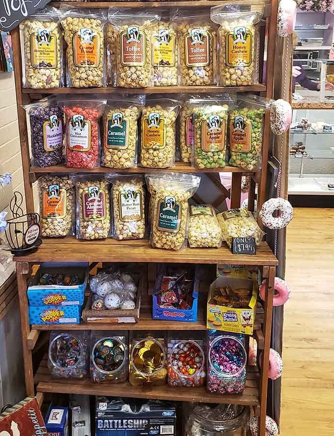 Gourmet popcorn in more flavors than you knew existed, making movie night suddenly seem very inadequate.