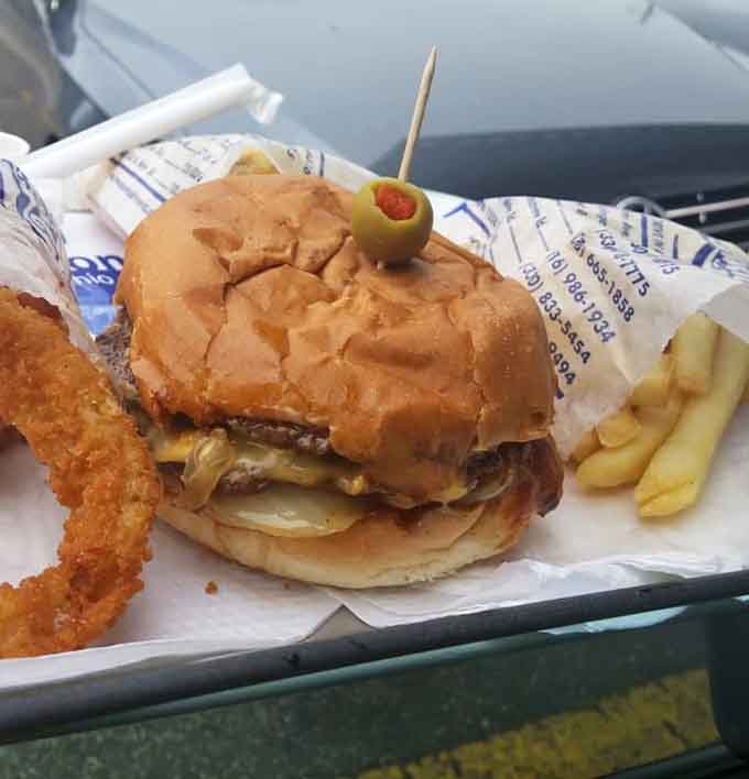 The famous Galley Boy in all its glory, with those two special sauces creating magic that's kept locals hooked for generations.