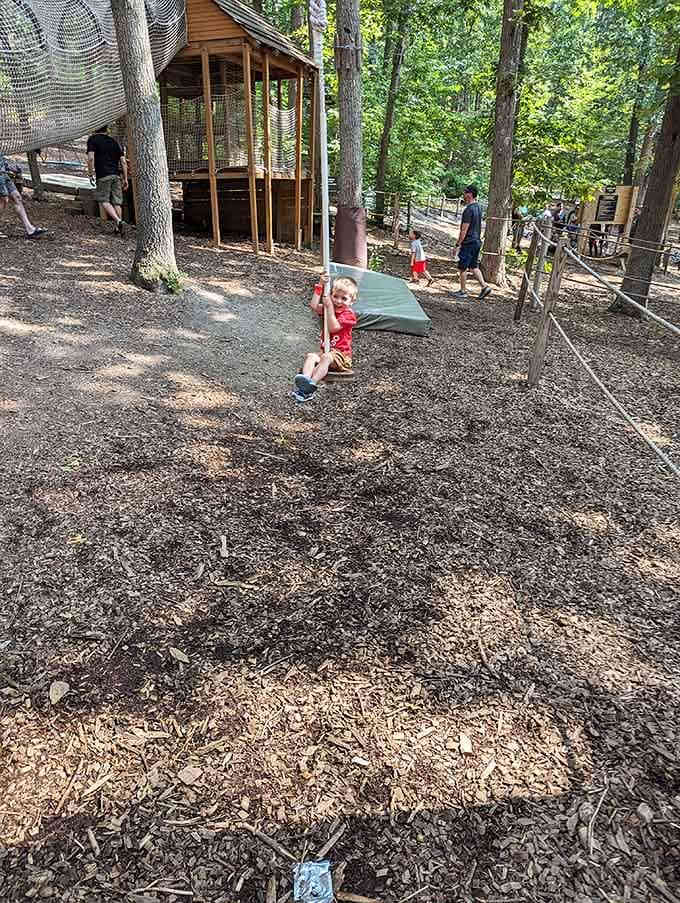 That moment when a child demonstrates more grace on a swing than you've shown in your entire adult life.