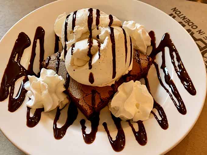 This brownie sundae situation is what dessert dreams are made of, no exaggeration needed.