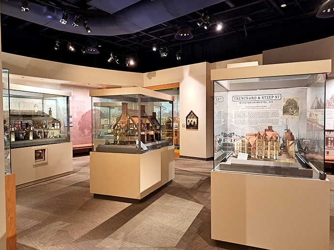 The spacious, well-lit galleries make viewing these tiny masterpieces comfortable for visitors of all ages.