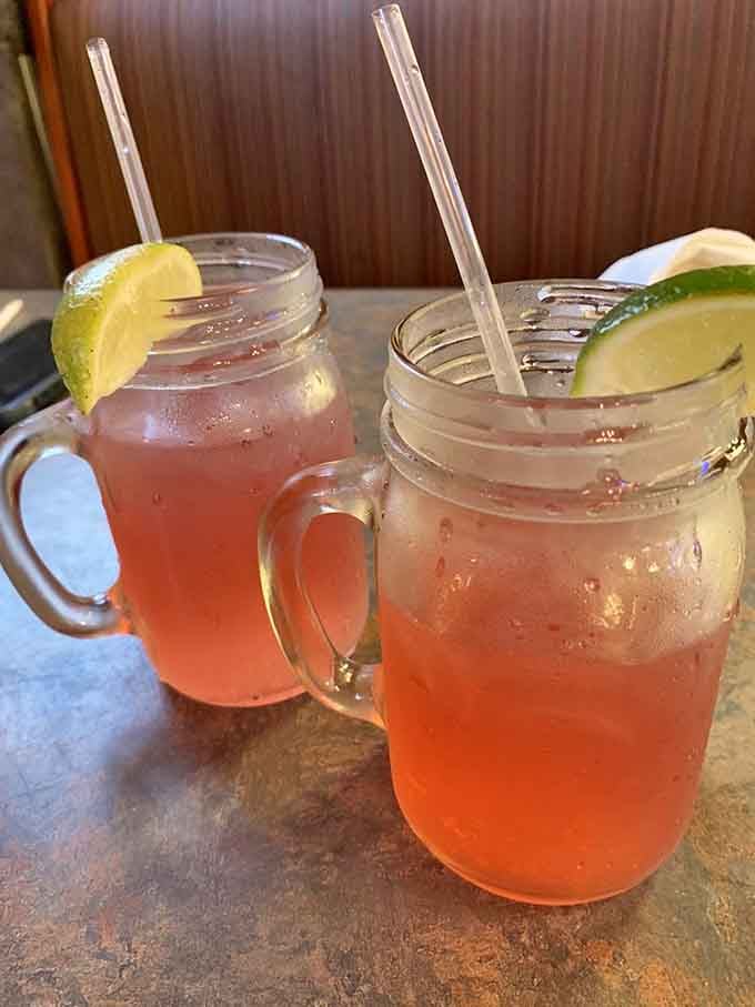 Mason jar beverages with fresh citrus wedges bring refreshment that's as pretty as it is thirst-quenching.