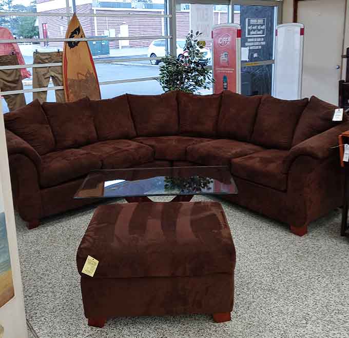 This sectional sofa set looks ready to anchor your living room without requiring a second mortgage to afford it.