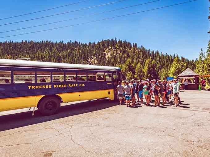 The shuttle system runs smoother than your morning commute, getting happy floaters back to their starting point.