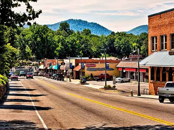 Mountain vistas frame downtown streets where rushing around seems almost disrespectful to the scenery.
