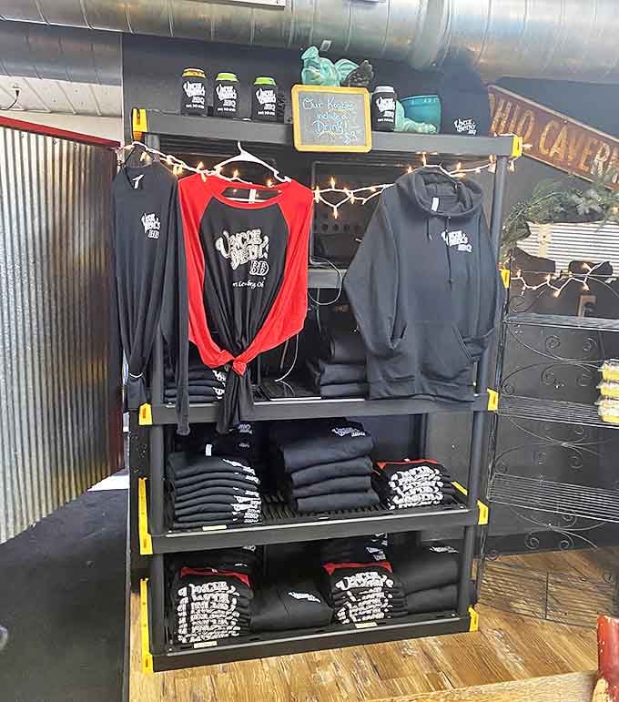 Branded merchandise for when you want to take a piece of this barbecue paradise home with you.