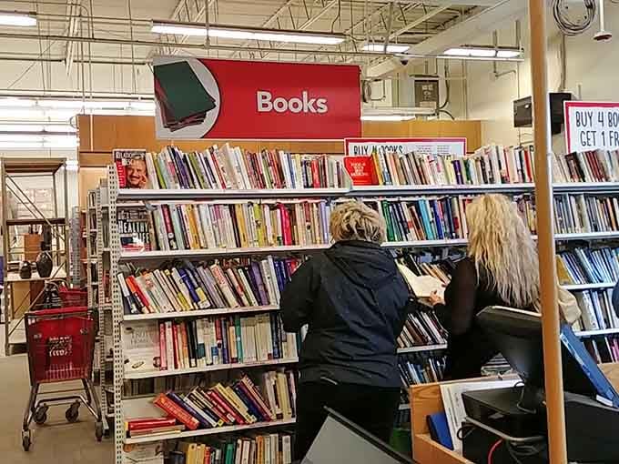 Book lovers rejoice as shelves overflow with stories, adventures, and knowledge at bargain prices.