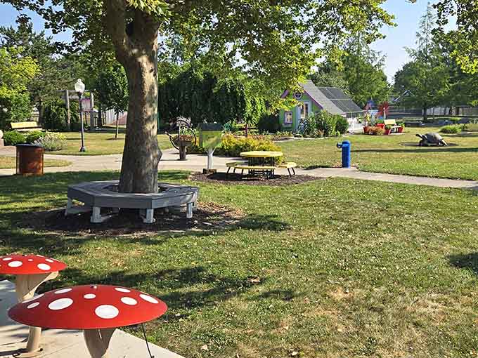 Smiley Park lives up to its name with whimsical touches that make both kids and adults grin.