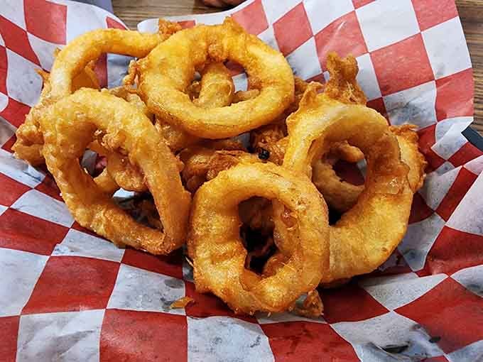 These golden onion rings are so perfectly crispy they could make a grown person weep with joy.