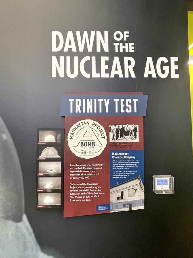 The Manhattan Project and Trinity Test exhibits connect this Missouri site to world-changing events that shaped modern history.
