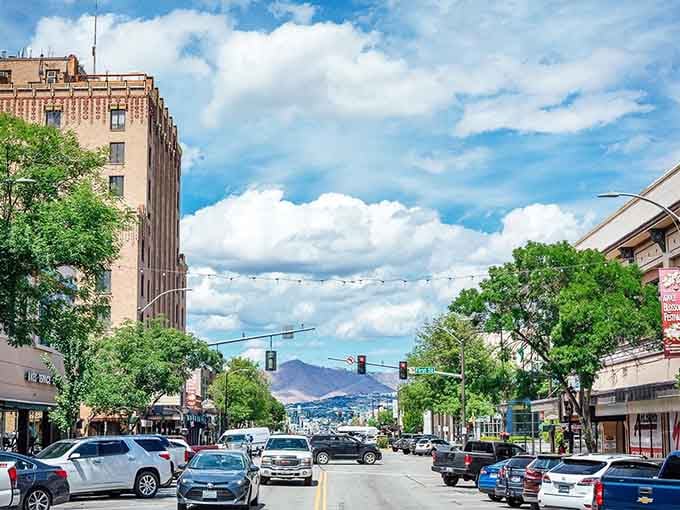 Downtown Wenatchee offers actual main street charm where mountains photobomb every street view like nature's overachieving backdrop.