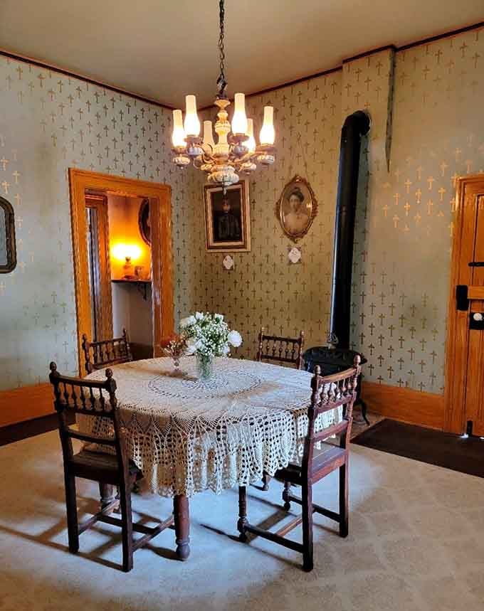 Set for a family dinner that ended over a century ago, yet some claim the scent of period meals still wafts through.