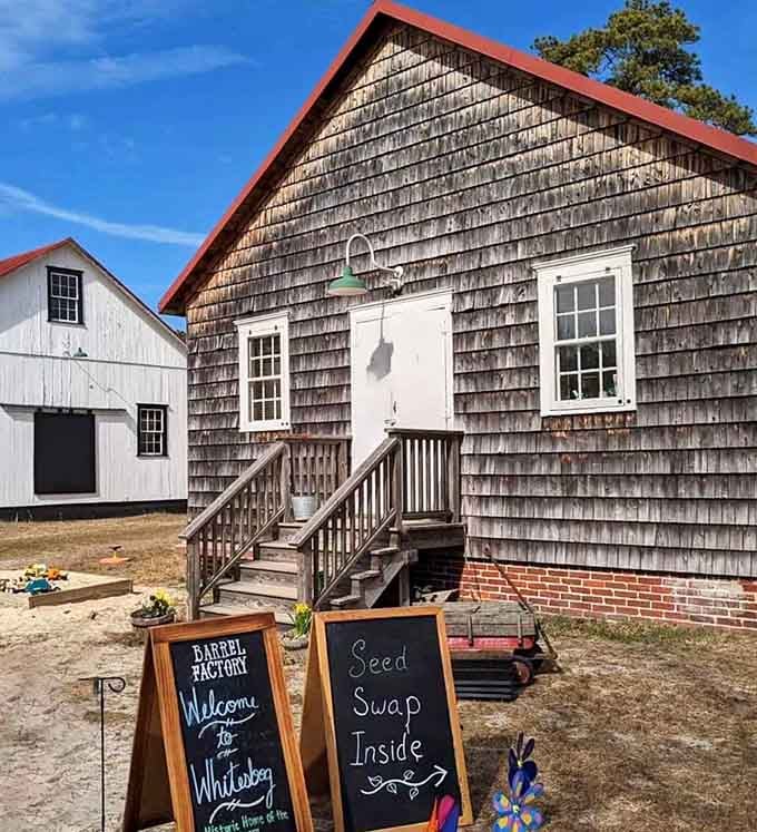 The barrel factory welcomes curious explorers to learn how cranberry operations actually worked back in the day.