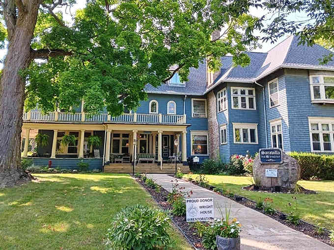 Victorian homes with wraparound porches invite you to imagine lazy summer evenings spent watching the world go by.
