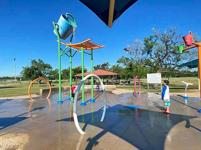 Scarborough Park's splash pad keeps kids cool during hot summers without the country club membership fees or attitude.