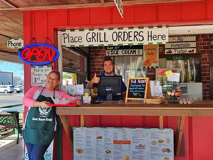 The friendly faces at the order window remind you that good food tastes even better with genuine hospitality.