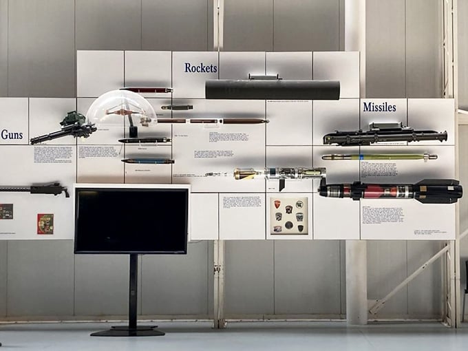 This weapons display proves that helicopters weren't just flying around sightseeing – they came prepared for serious business every single time.