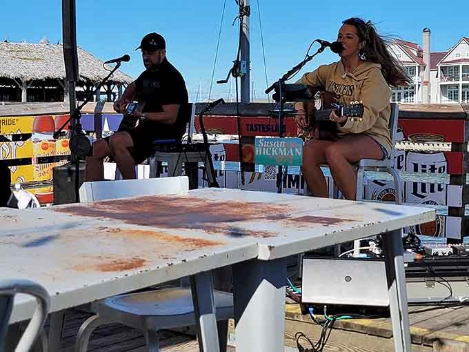 Live music on a floating stage where the only thing better than the acoustics is the setting itself.