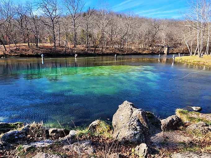 Water so clear and blue it looks Photoshopped, but Mother Nature doesn't need filters when she's showing off.