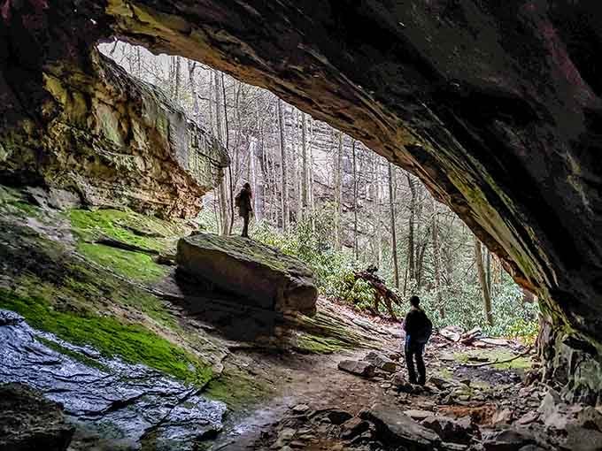 This natural rock shelter along the trail has been protecting wanderers longer than any of us have been alive.