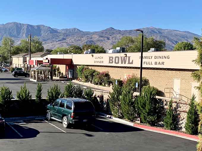 Back Alley Bowl & Grill combines family dining with full bar service because sometimes you need both simultaneously.